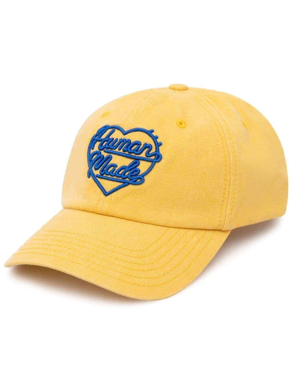 Human Made Logo-Embroidered Cap in Yellow for Men | Lyst