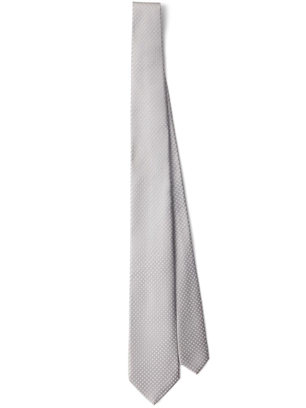 Prada Silk Tie in White for Men | Lyst UK