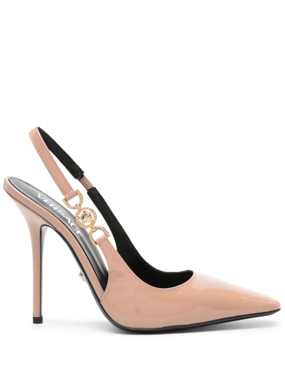 Versace Medusa '95 110mm Slingback Pumps in Pink | Lyst