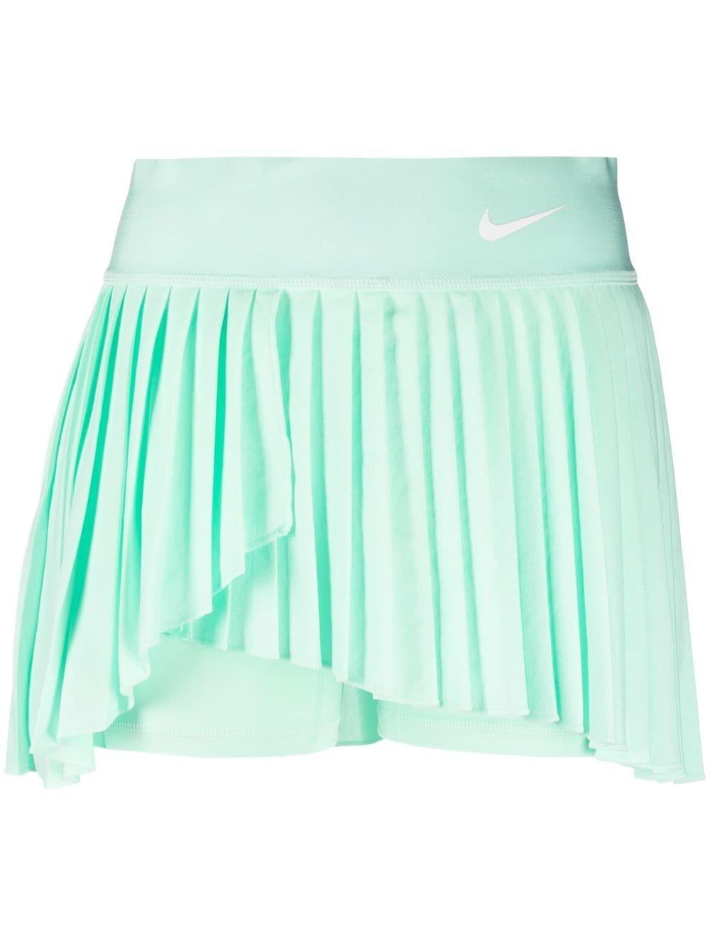 Nike Fully Pleated Tennis Mini Skorts In Green Lyst