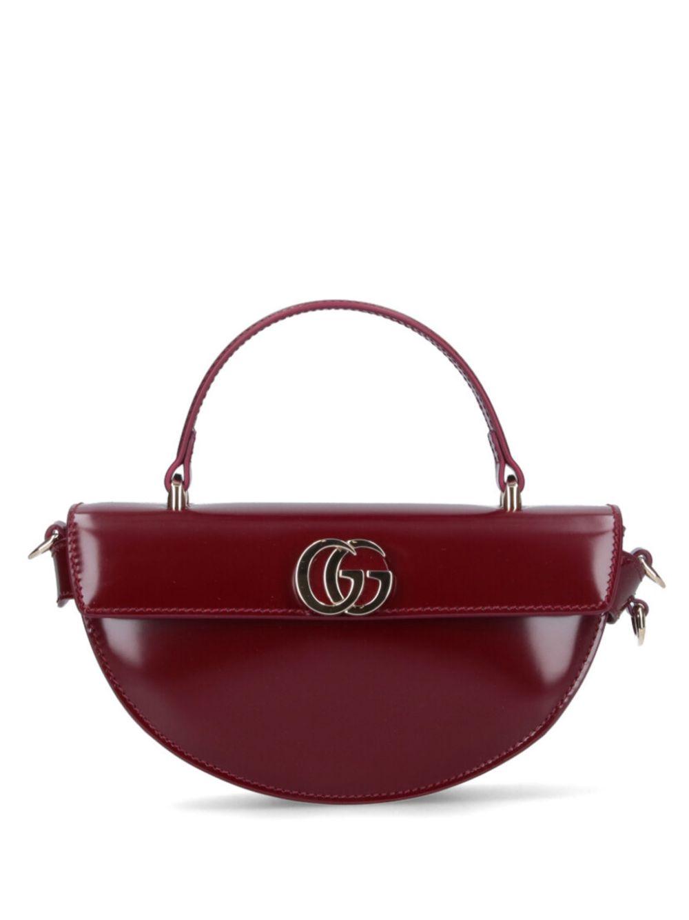 Gucci Mini Half-Moon Tote Bag in Red | Lyst