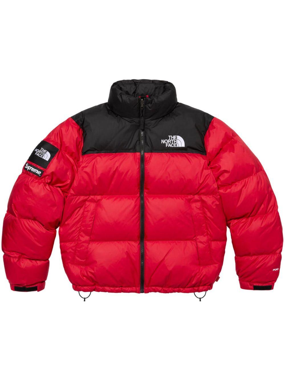 Supreme X The North Face Nuptse Jacket in Red for Men | Lyst