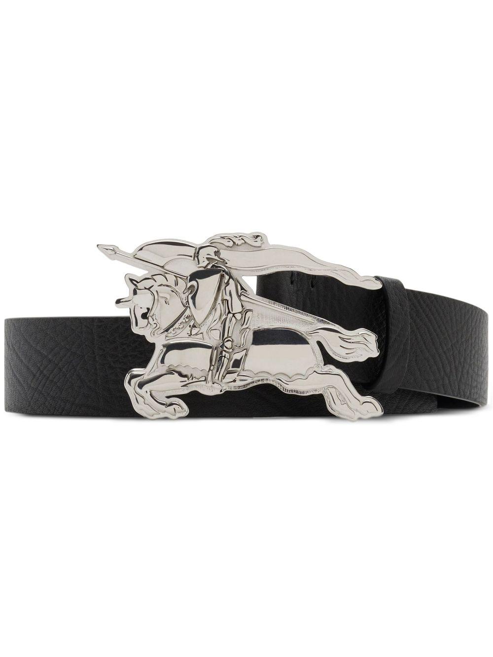 Burberry Edk-Buckle Leather Belt in Black for Men | Lyst
