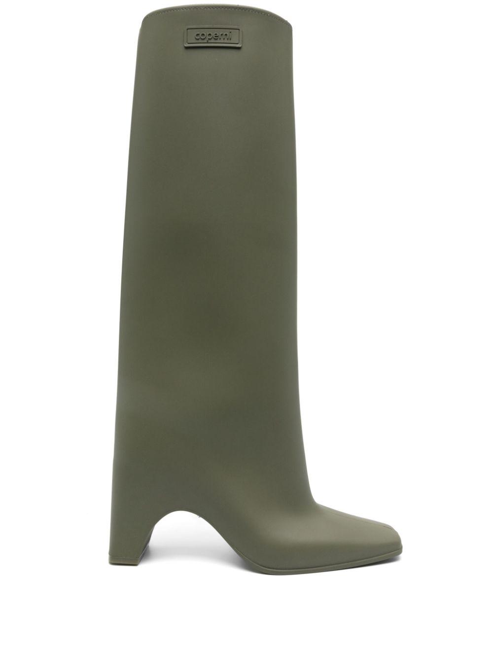 Coperni 85mm Rubber Bridge Boot in Green | Lyst