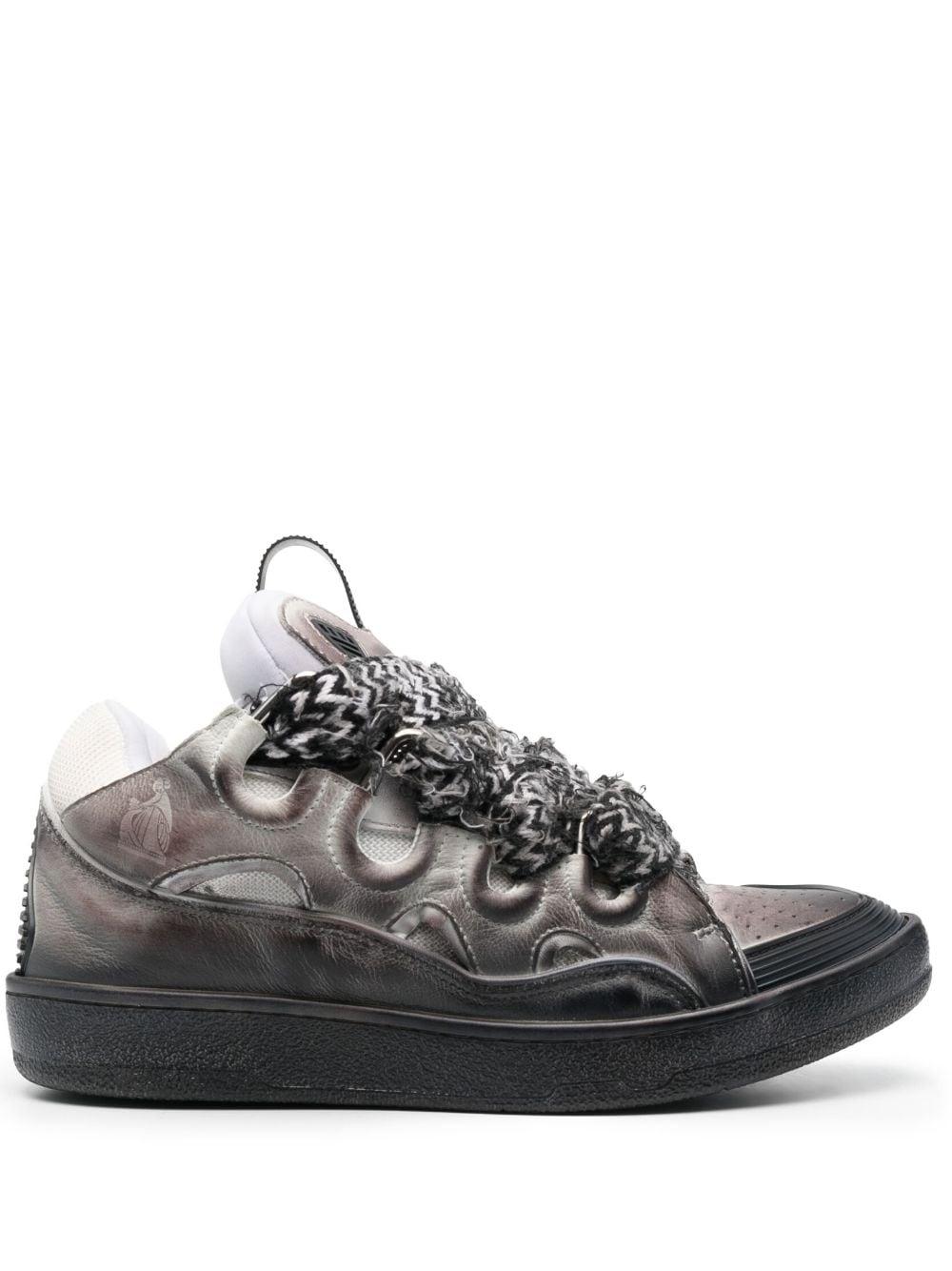 Lanvin X Antonioli Curb Sneakers in Black for Men | Lyst