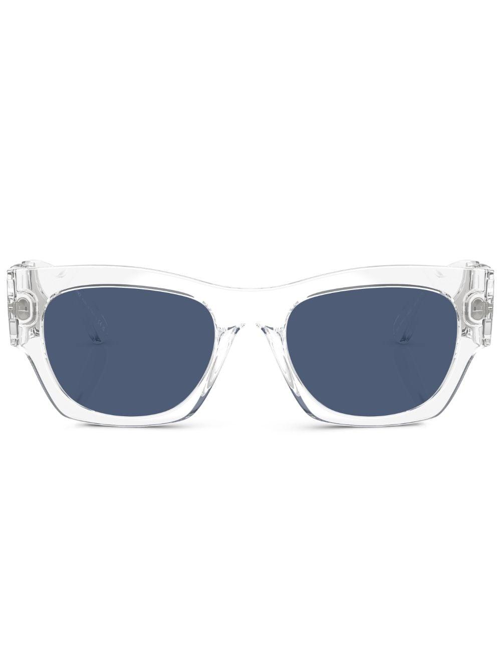 Versace Transparent Sunglasses in Blue for Men | Lyst
