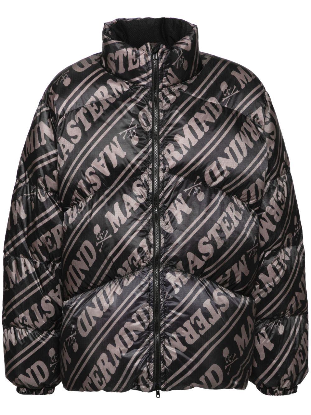 MASTERMIND WORLD Logo Down Jacket in Black for Men | Lyst