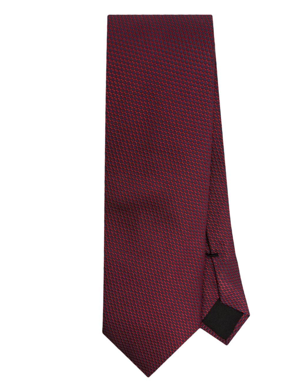 BOSS Pattern-Jacquard Tie in Purple for Men | Lyst
