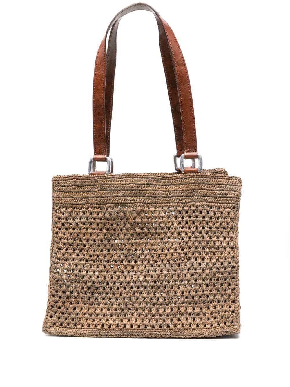 IBELIV Irina Raffia Beach Bag in Brown | Lyst