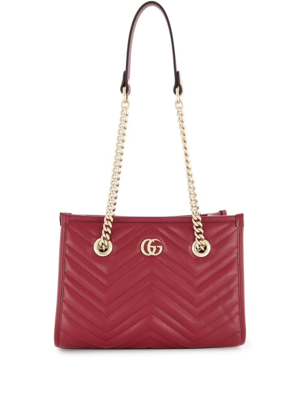 Gucci Marmont Shoulder Strap in Red | Lyst