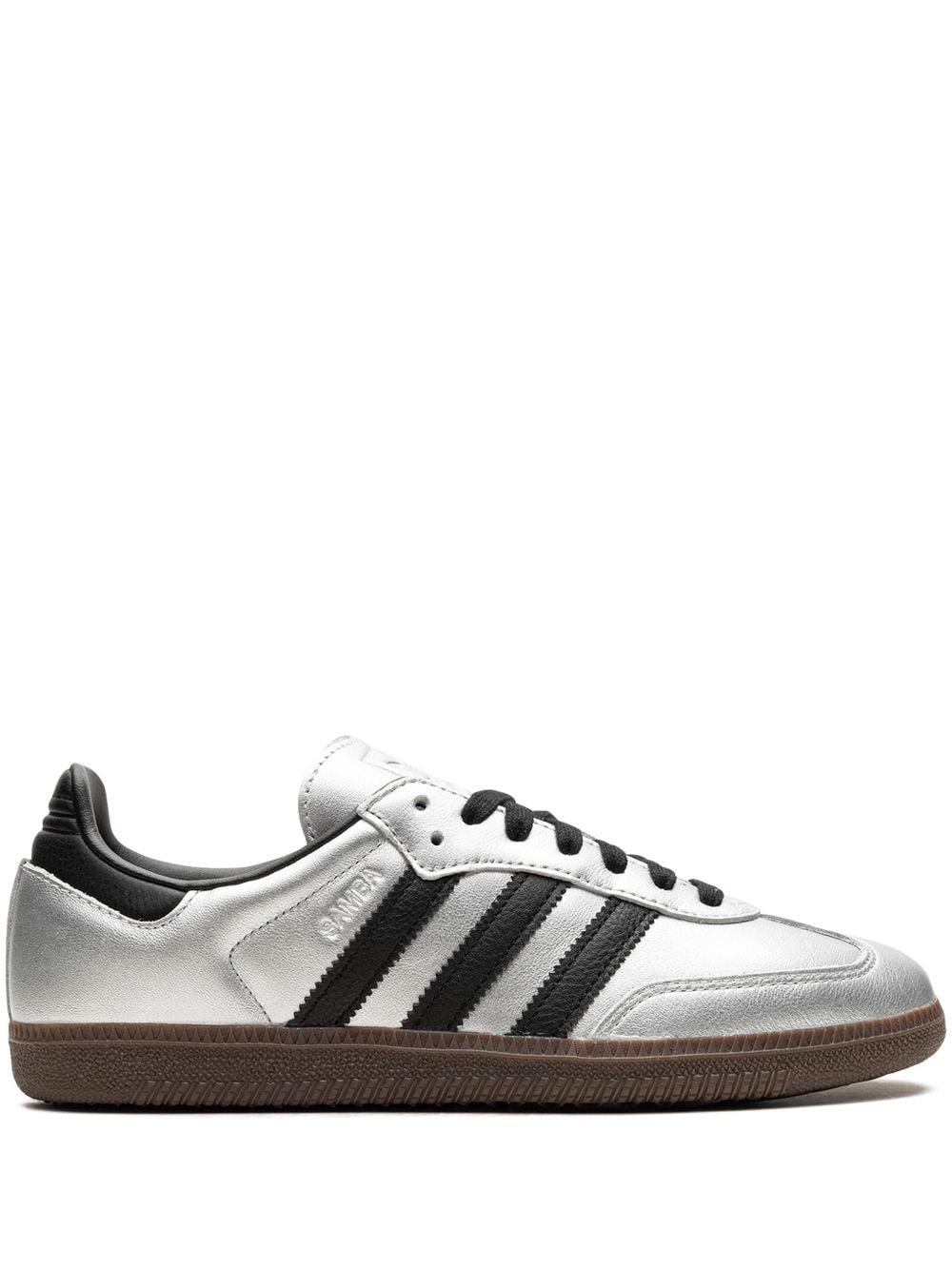 adidas Samba Og "silver Metallic/black/gum" Sneakers | Lyst