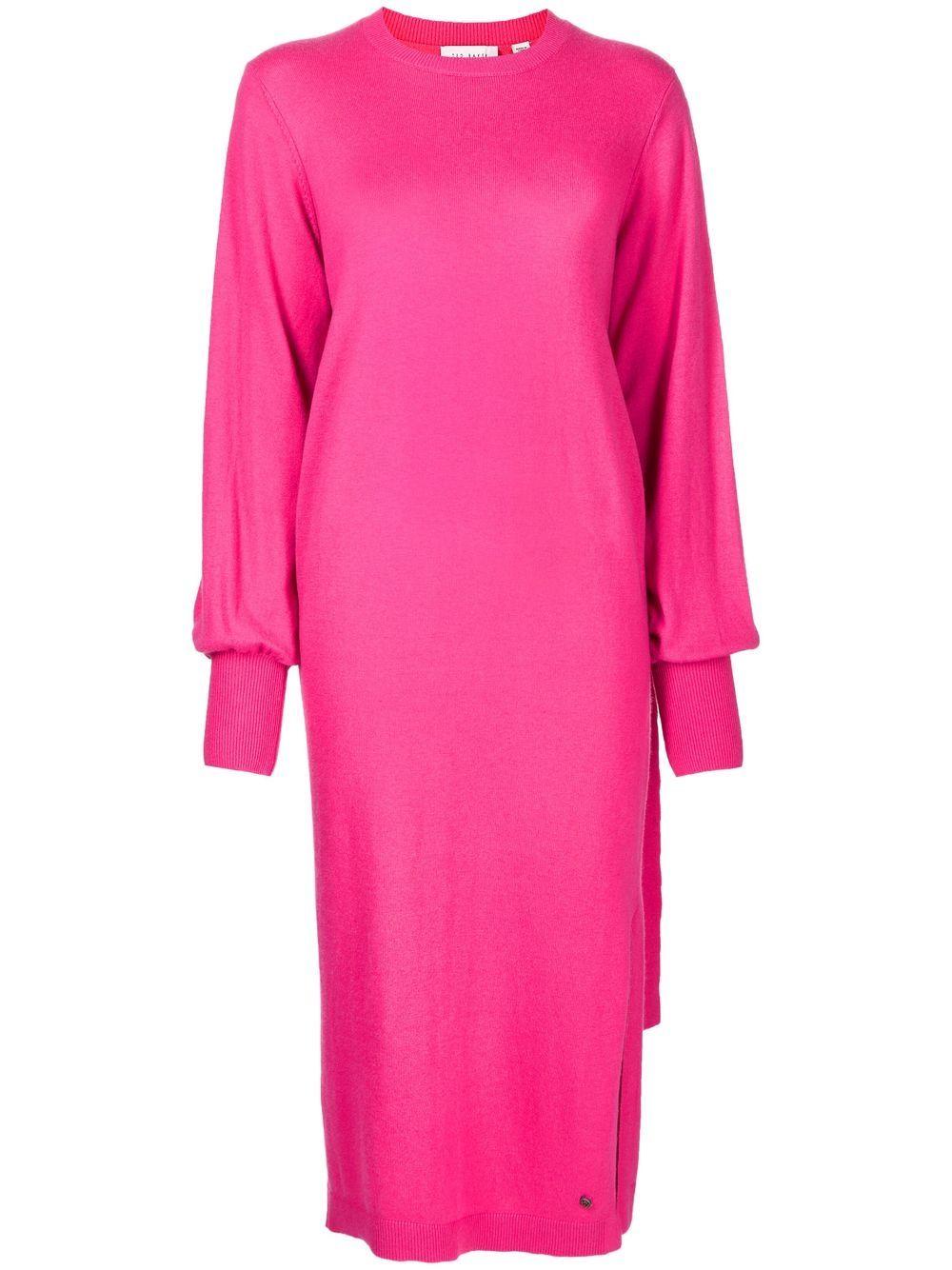 Ted Baker Front Tie Midi Dress In Pink Lyst