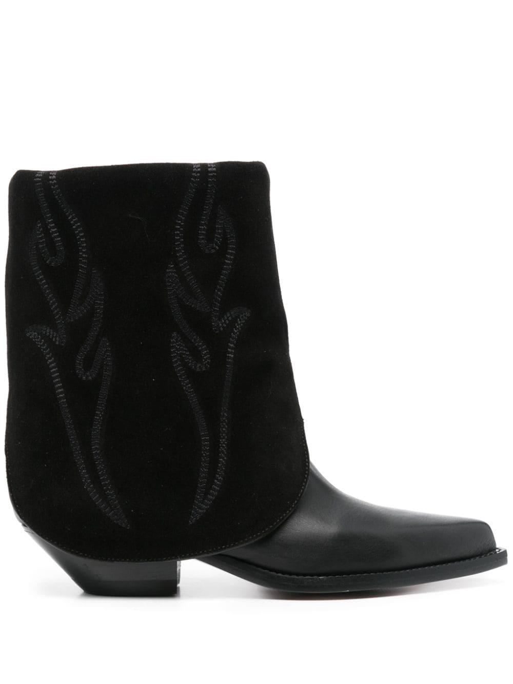 Sonora Boots 40Mm Rancho Reverse Boots in Black | Lyst