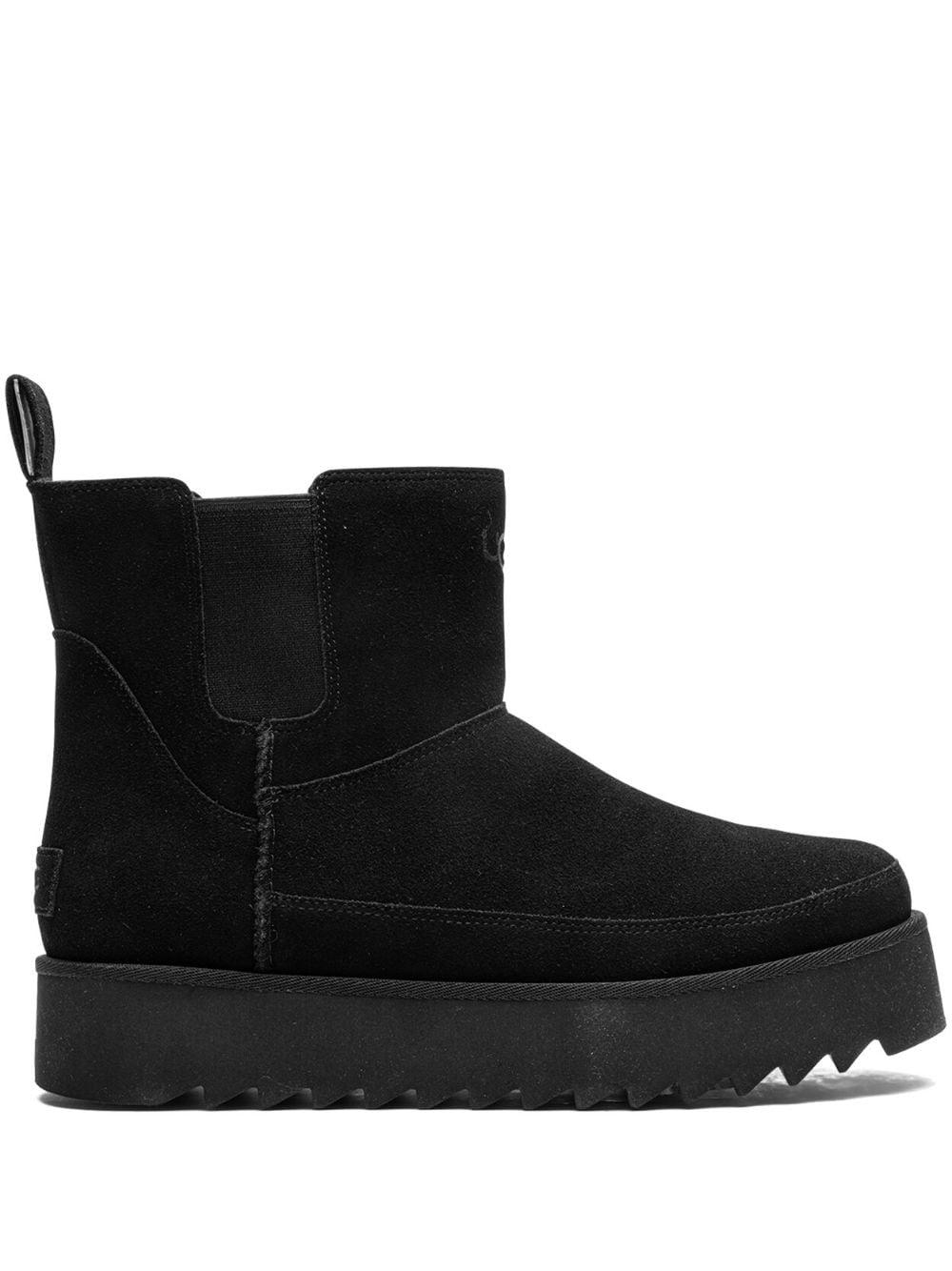 UGG Chelsea Platform Mini " Suede" Boots in Black | Lyst