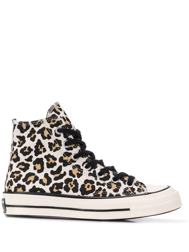 Converse Canvas Womens Chuck Taylor All Star Leopard Print High