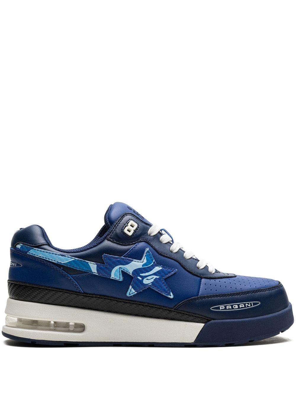 A Bathing Ape X Pagani Roadsta "navy Abc Camo" Sneakers in Blue for Men ...