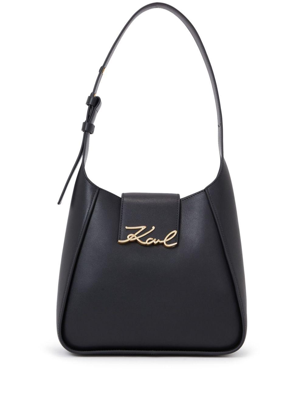 Karl Lagerfeld K/Signature Shouder Bag in Black | Lyst