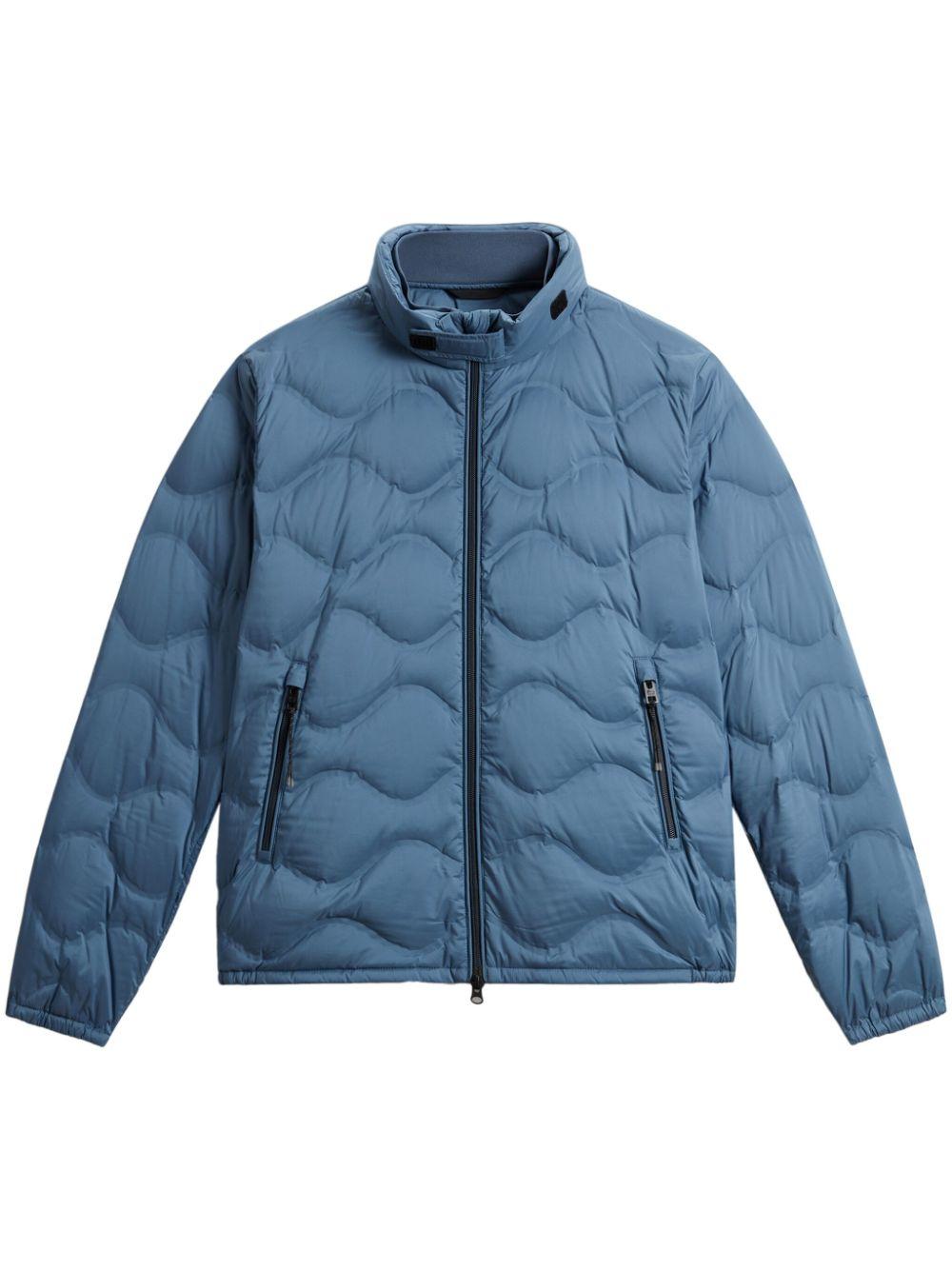 Woolrich Onion-Quilted Jacket in Blue for Men | Lyst