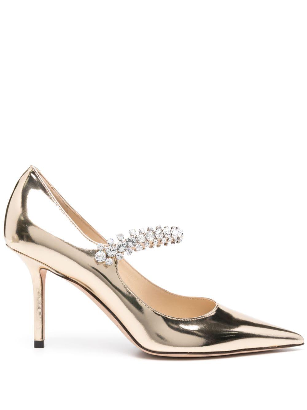 Jimmy Choo 85Mm Bing Pumps in Metallic | Lyst