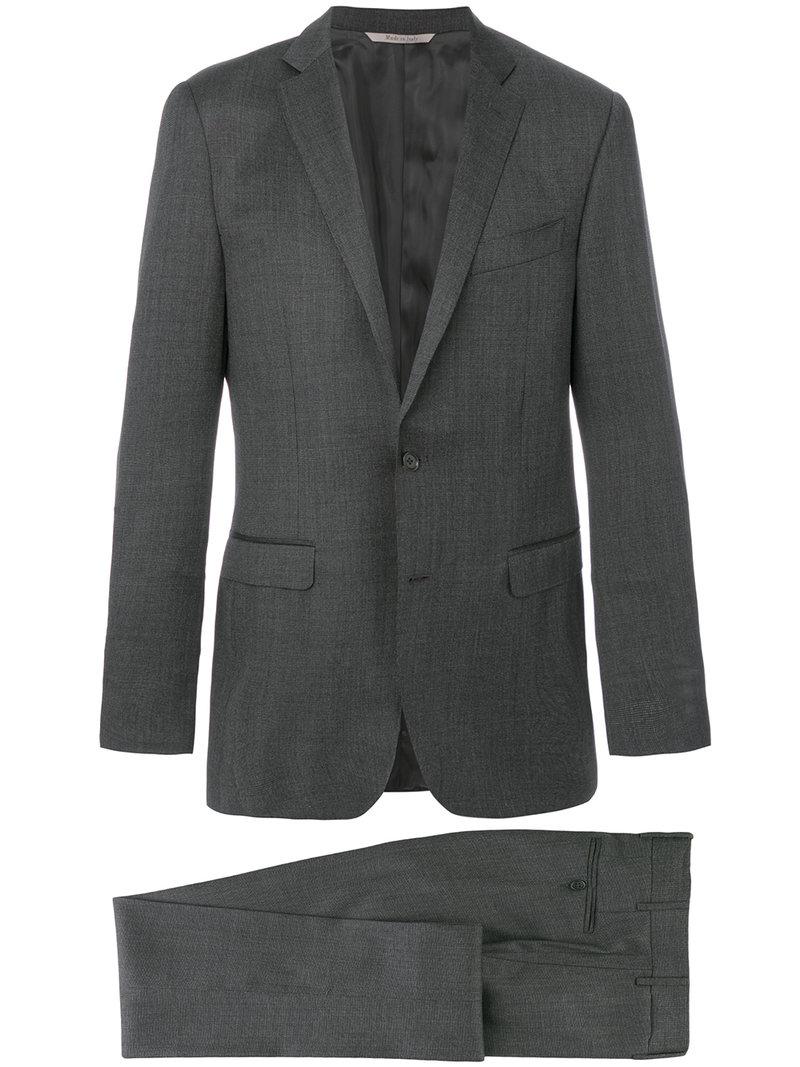 Canali Classic Drop 8 Suit in Gray for Men | Lyst