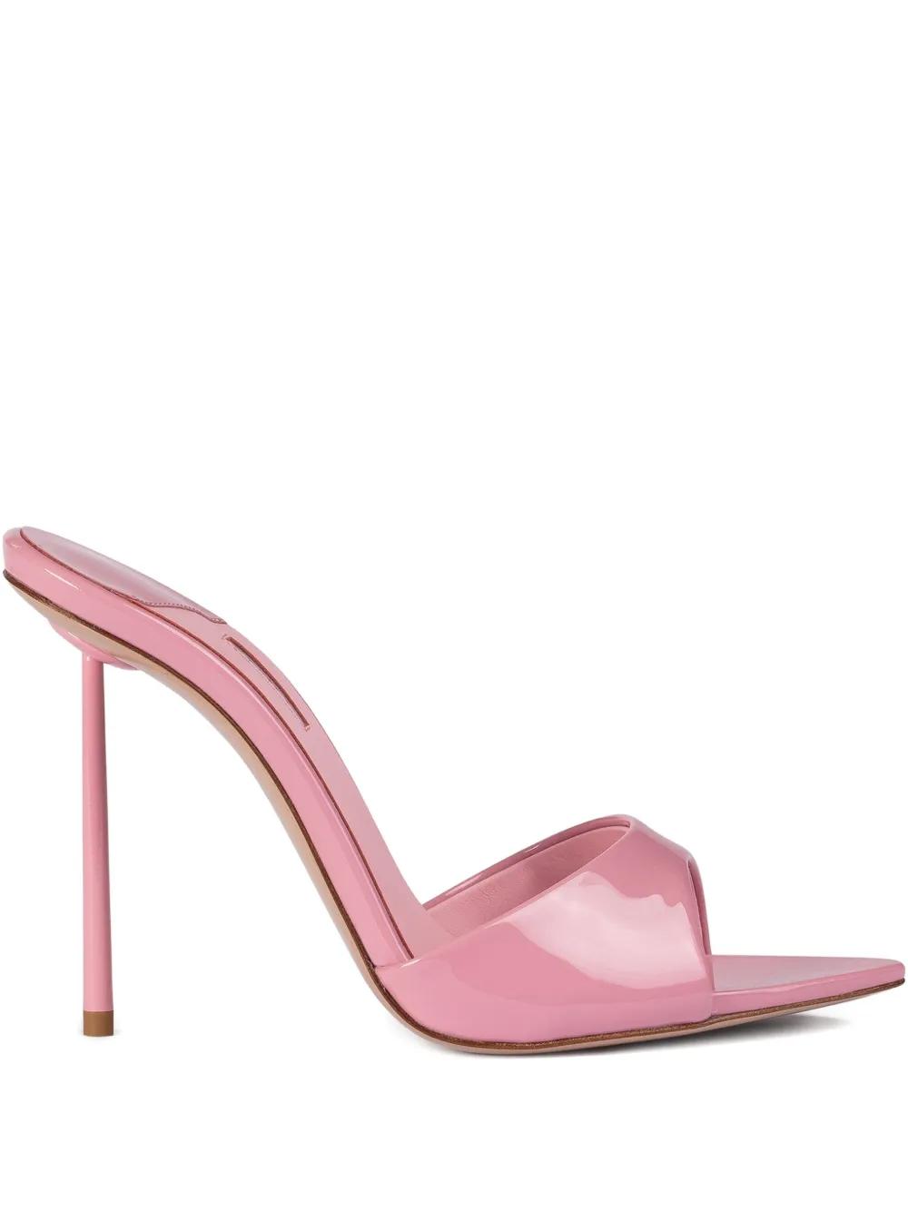 Farfetch Pink Patent Leather Sandals 🥨 Le Silla 120Mm Bella Patent ...