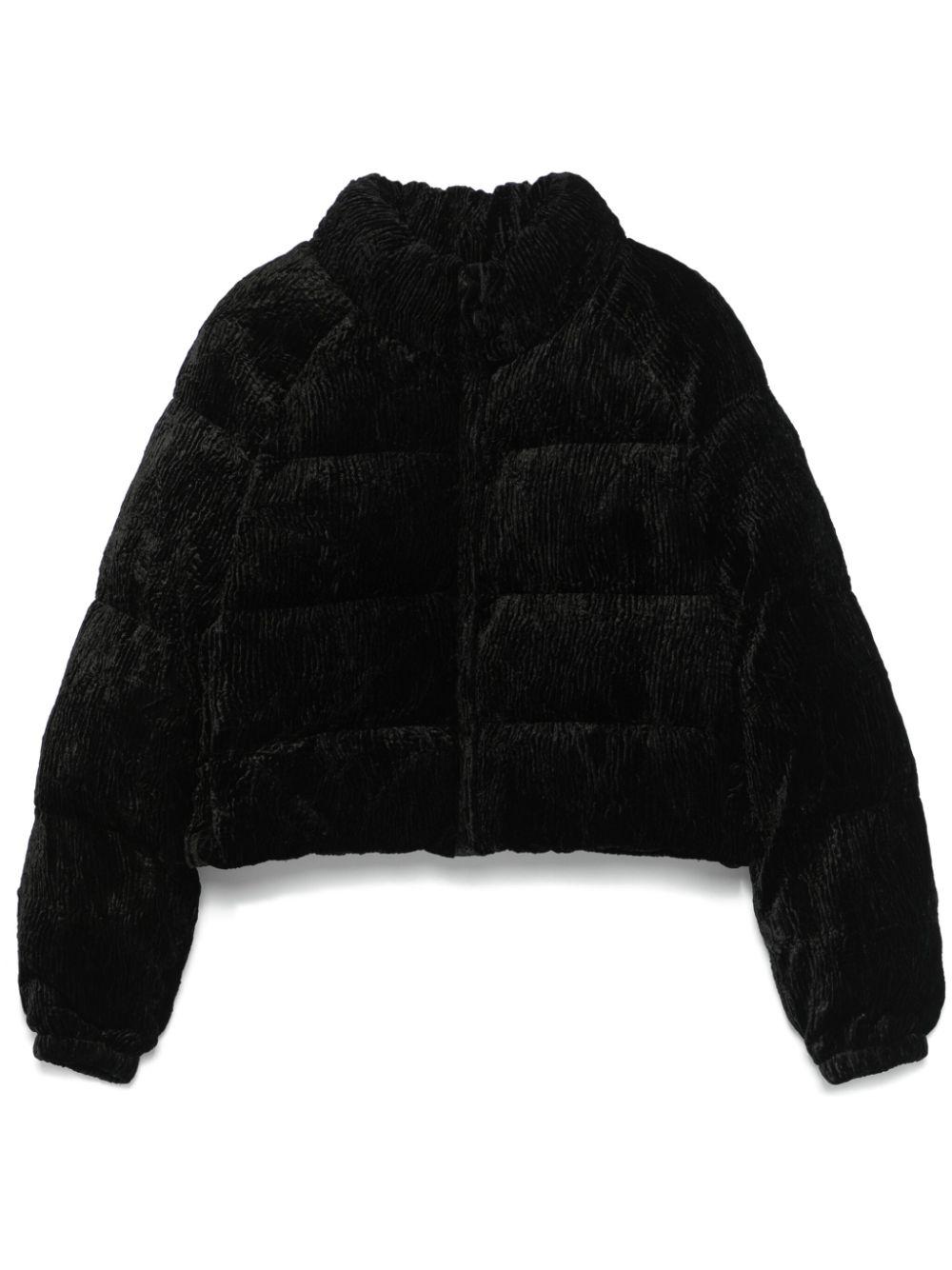 Cult Gaia Bombon Puffer Jacket in Black | Lyst