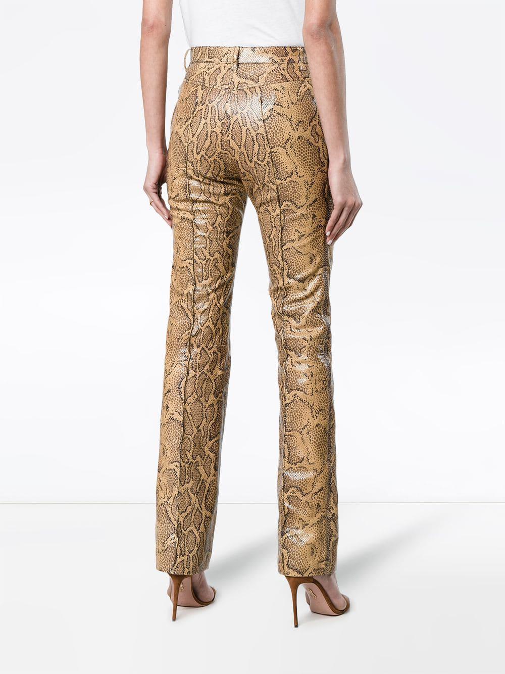 49％割引ブラウン系,M大割引 clane HIGH WAIST PYTHON PANTS YELLOW カジュアルパンツ パンツブラウン系M ...