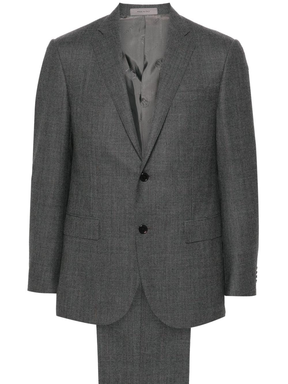 Corneliani Check-Pattern Suit in Gray for Men | Lyst
