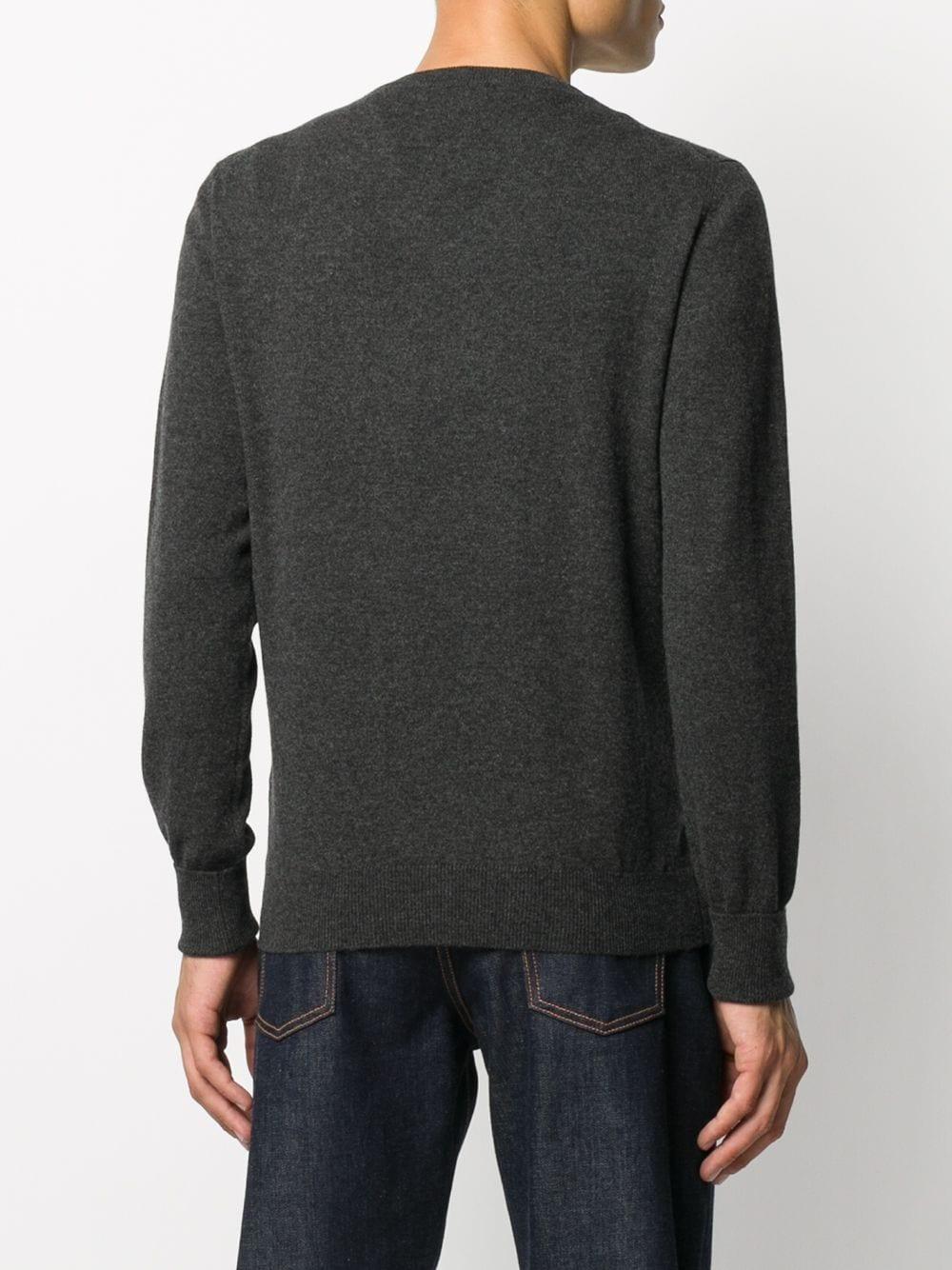 Ballantyne V-neck Cashmere Jumper in Grey (Gray) for Men - Lyst