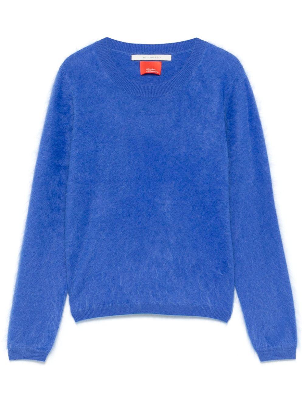 ABSOLUT CASHMERE Brushed Cashmere Sweater in Blue | Lyst