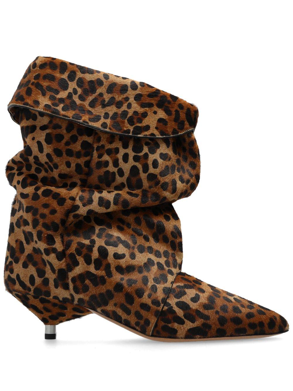 Isabel Marant 50Mm Edrik Boots in Brown | Lyst