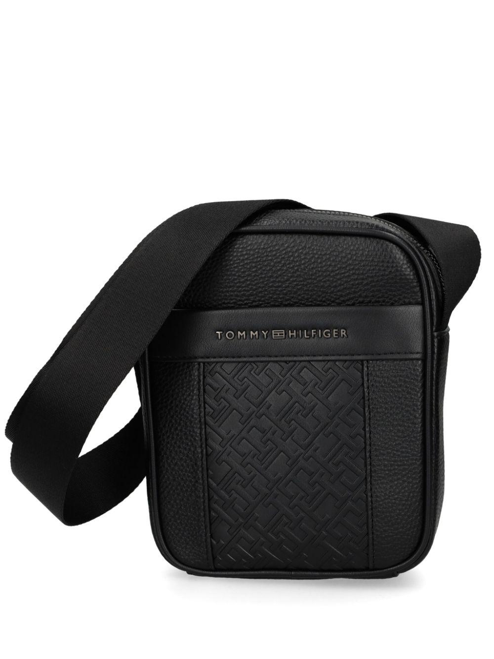Tommy Hilfiger Th Monogram Messenger Bag in Black for Men | Lyst