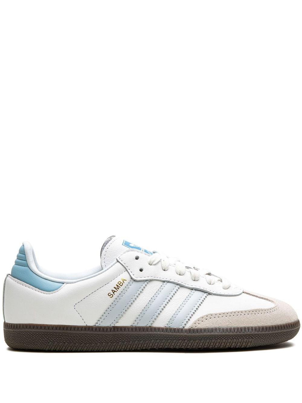 adidas Samba Og Logo-print Leather Low-top Trainers in White | Lyst UK