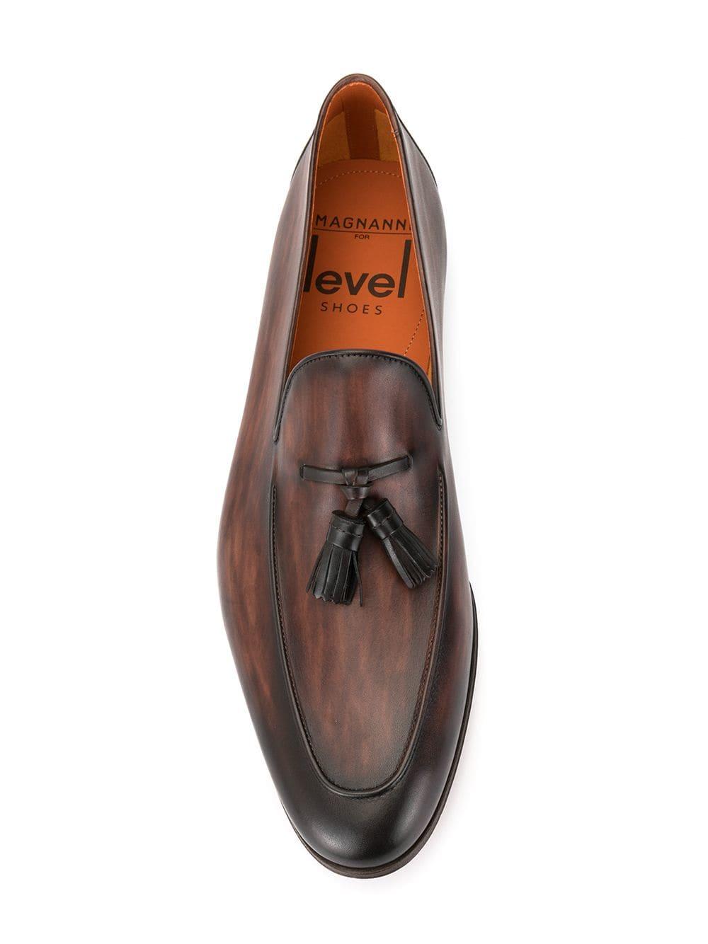 Magnanni Leather Tassel Loafers in Brown for Men - Lyst