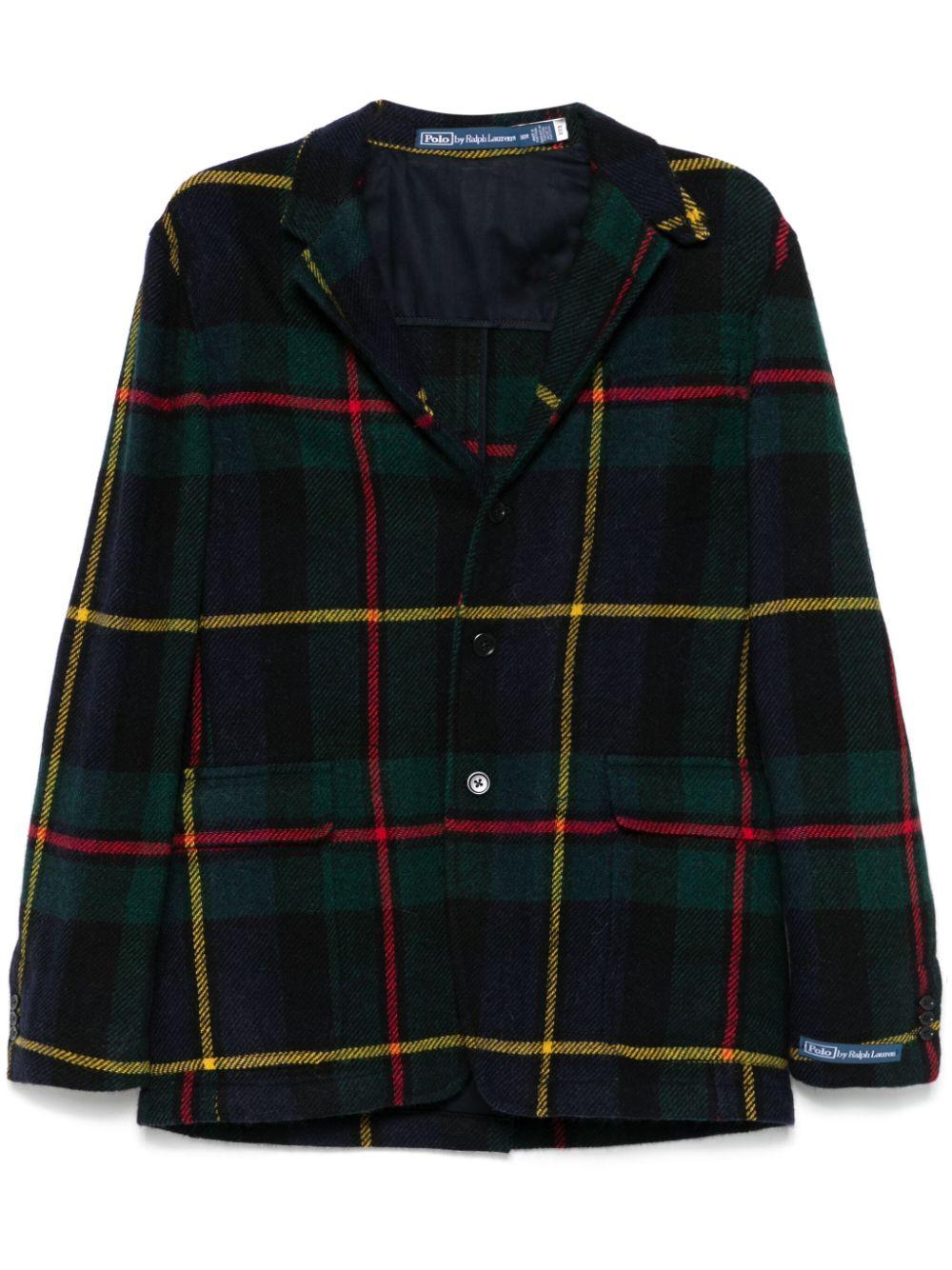 Polo Ralph Lauren Tartan Blazer In Black For Men Lyst 9917