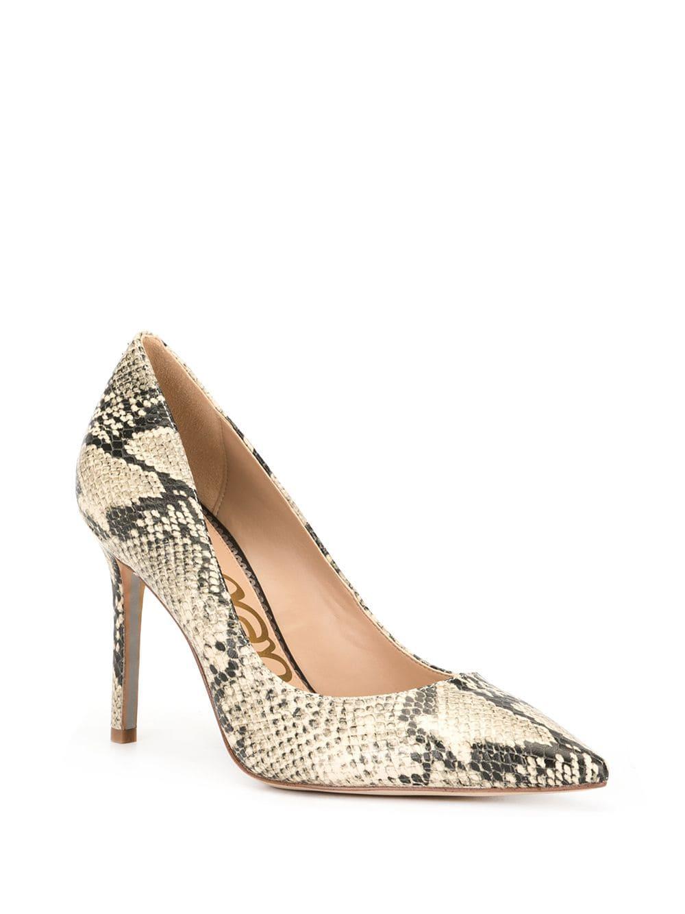 Sam Edelman Leather Hazel Snake-print Pumps - Lyst