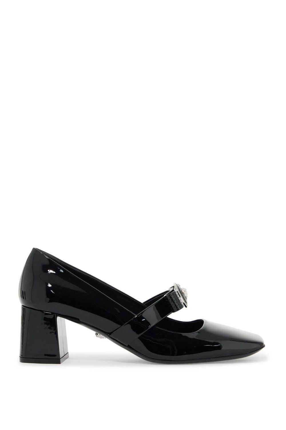 Versace Gianni Ribbon Patent Leather Dé in Black for Men | Lyst