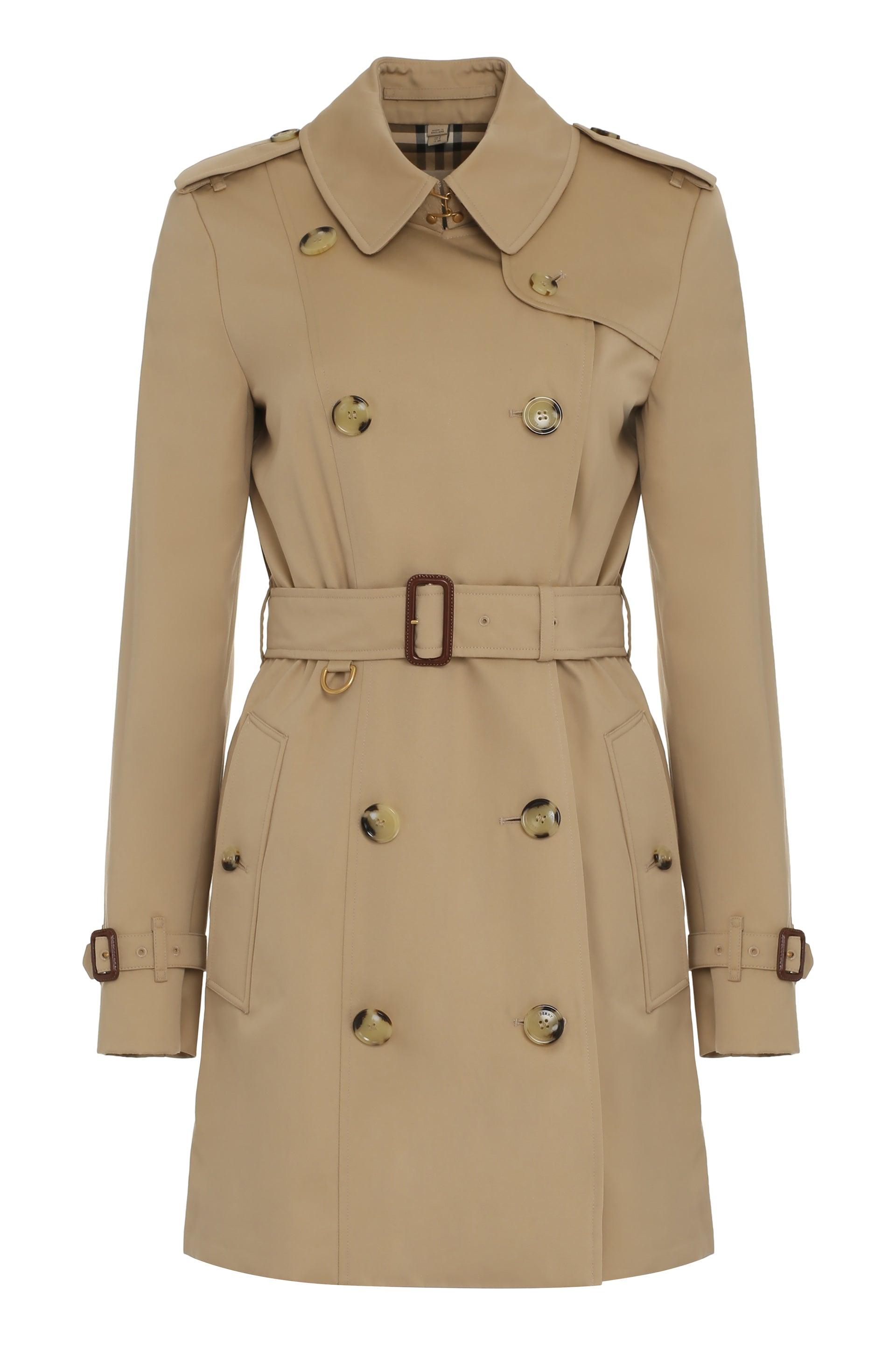 Burberry Gabardine Trench Coat in Natural for Men | Lyst