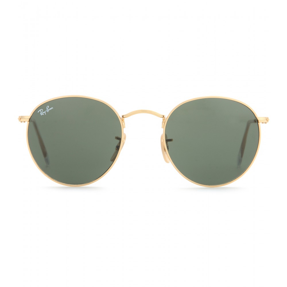 Ray Ban Rb3447 Round Sunglasses In Metallic Lyst