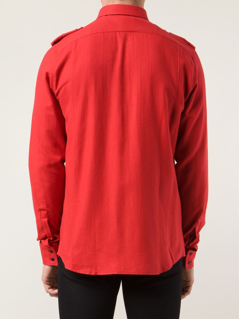 Red Military Shirt Jacket at Ron Gerald blog