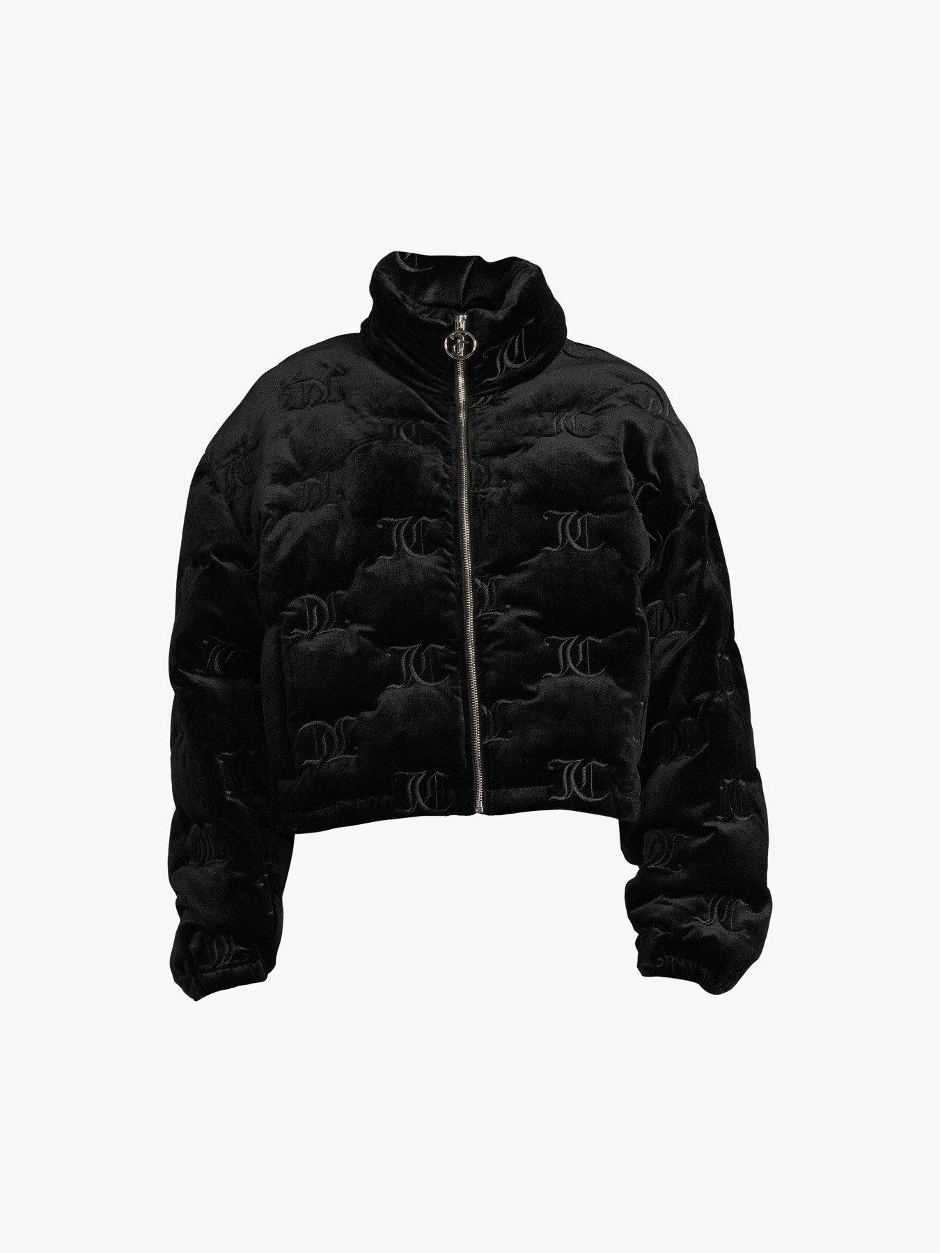 Juicy Couture Madeline Mono Puffa Jacket in Black | Lyst UK