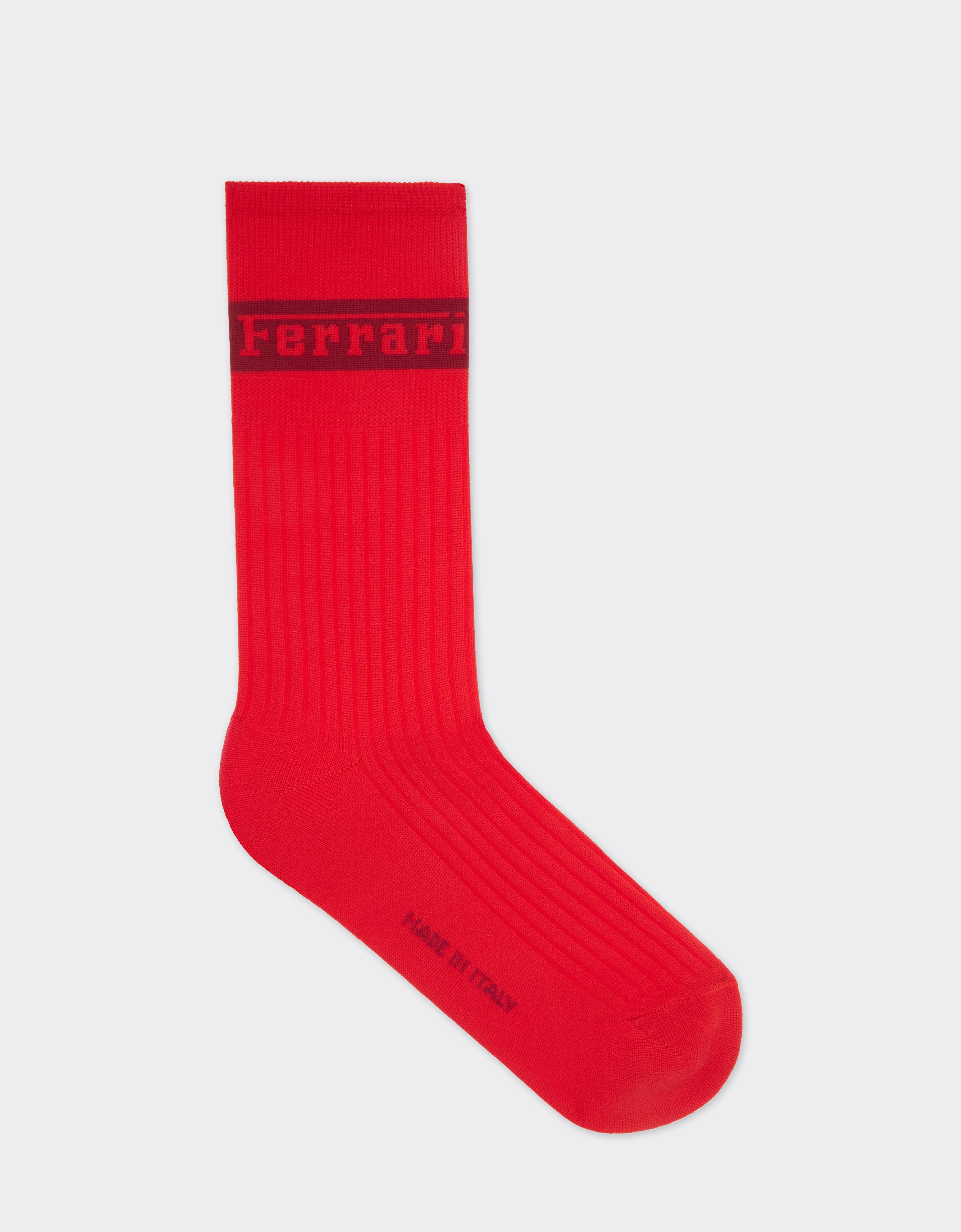 Ferrari Socks With Contrast Maxi Logo in Red | Lyst