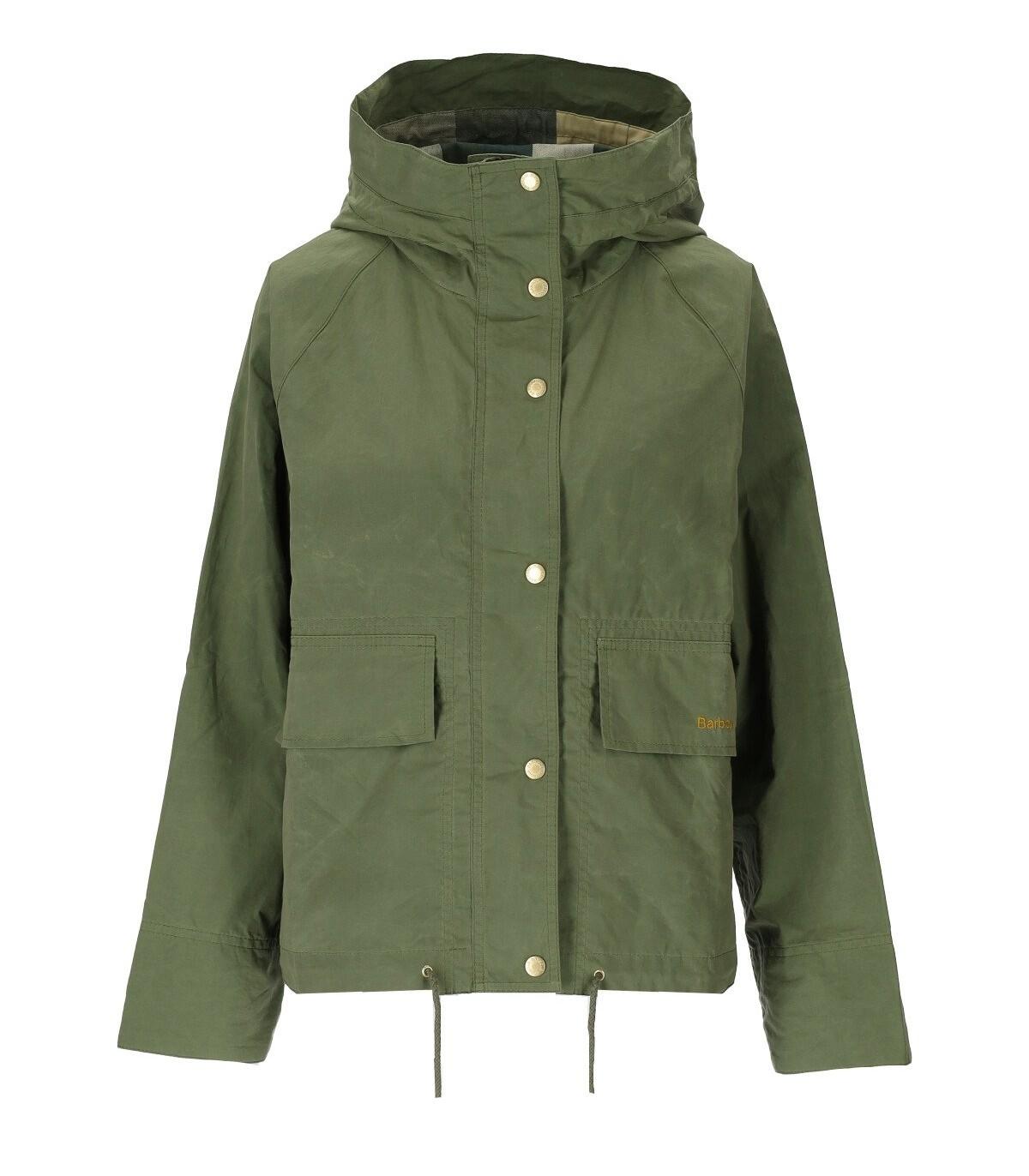 Barbour Nith Showerproof Green Hooded Jacket | Lyst