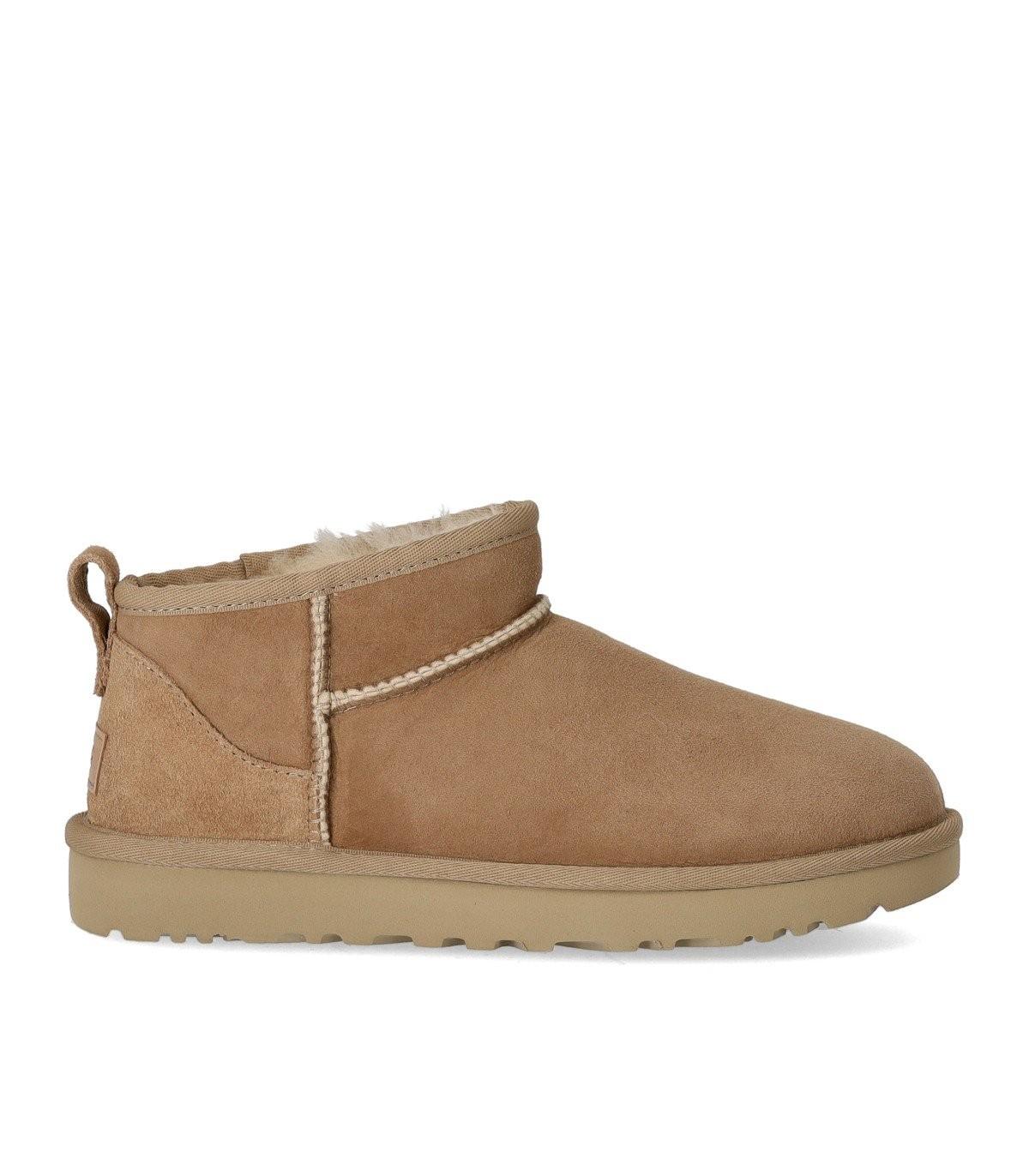 UGG Classic Ultra Mini Sand Boot in Brown | Lyst