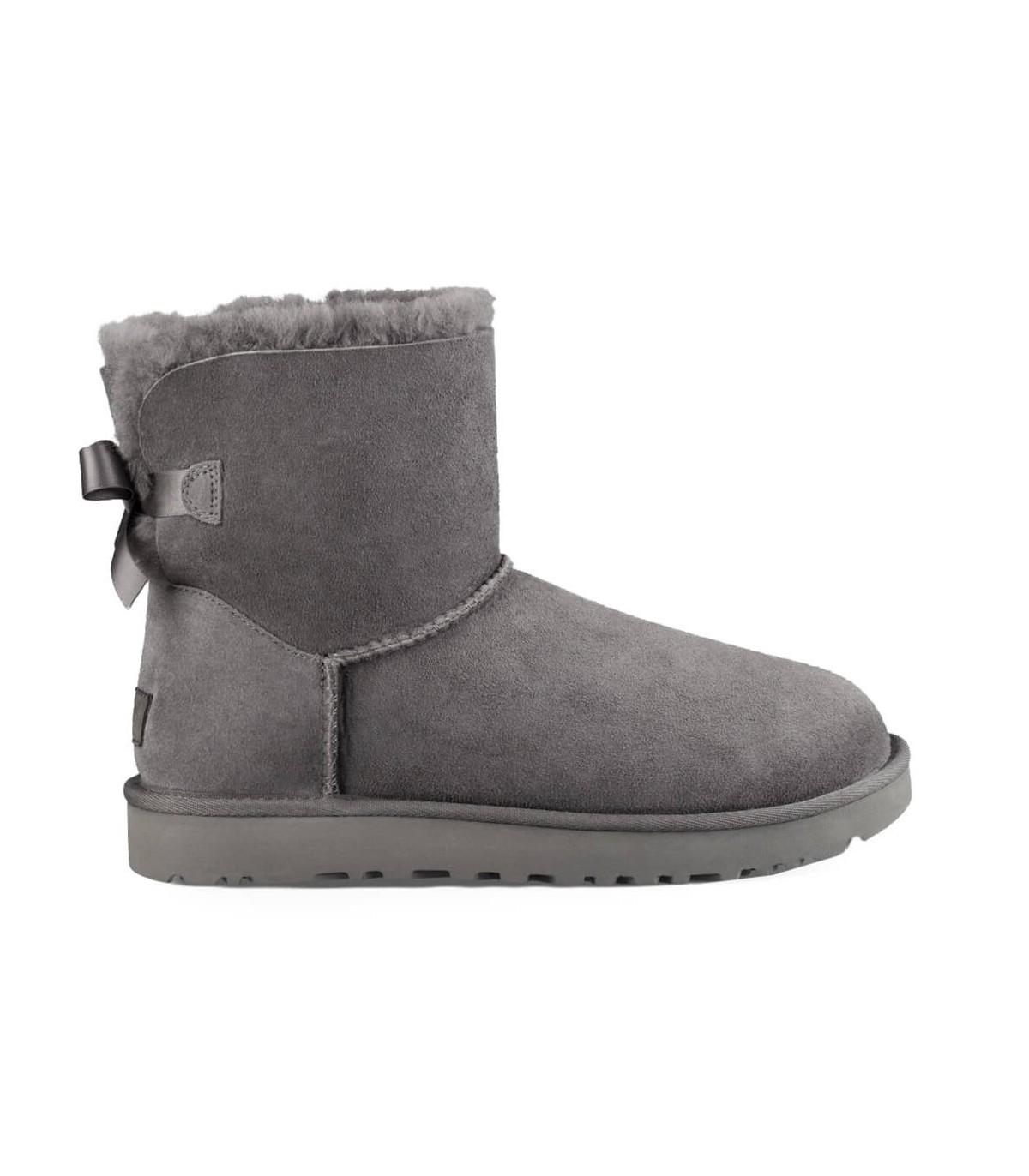 UGG Mini Bailey Bow Ii Boot in Gray | Lyst