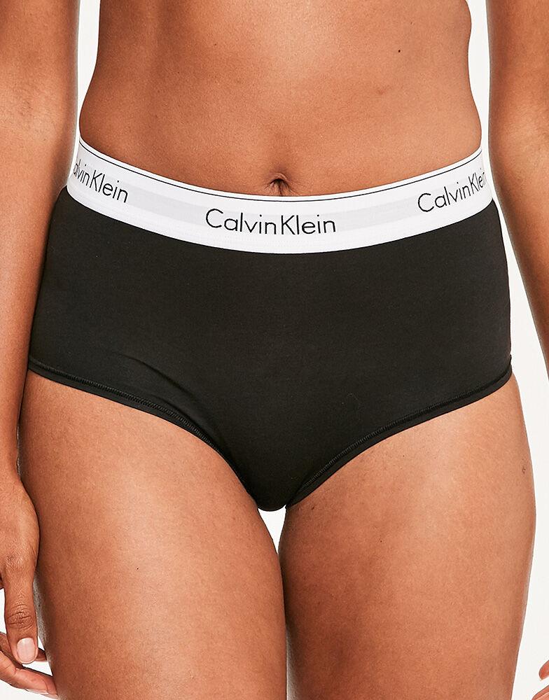Calvin klein modern cotton high waist brief black store