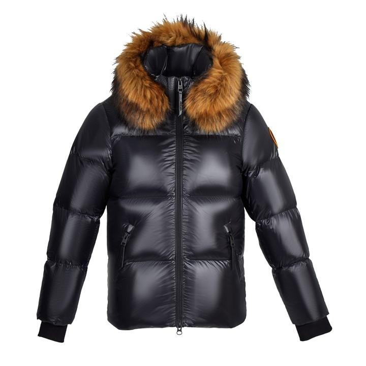 ARCTIC ARMY Faux-Fur Trim Puffer Jacket in Blue for Men | Lyst UK