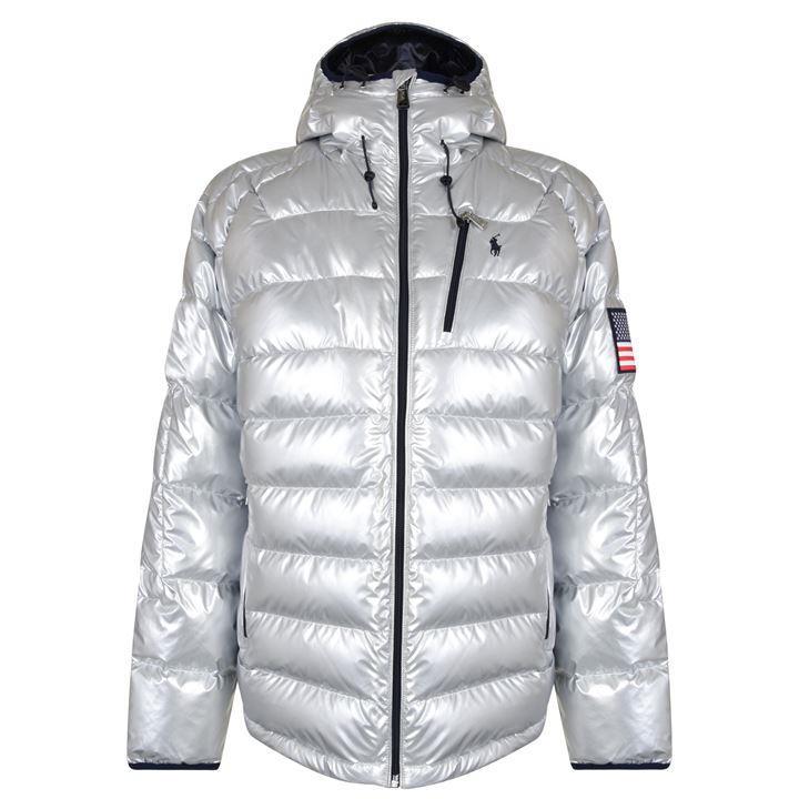 Polo Ralph Lauren Silver Collection Glacier Heated Down Jacket in ...