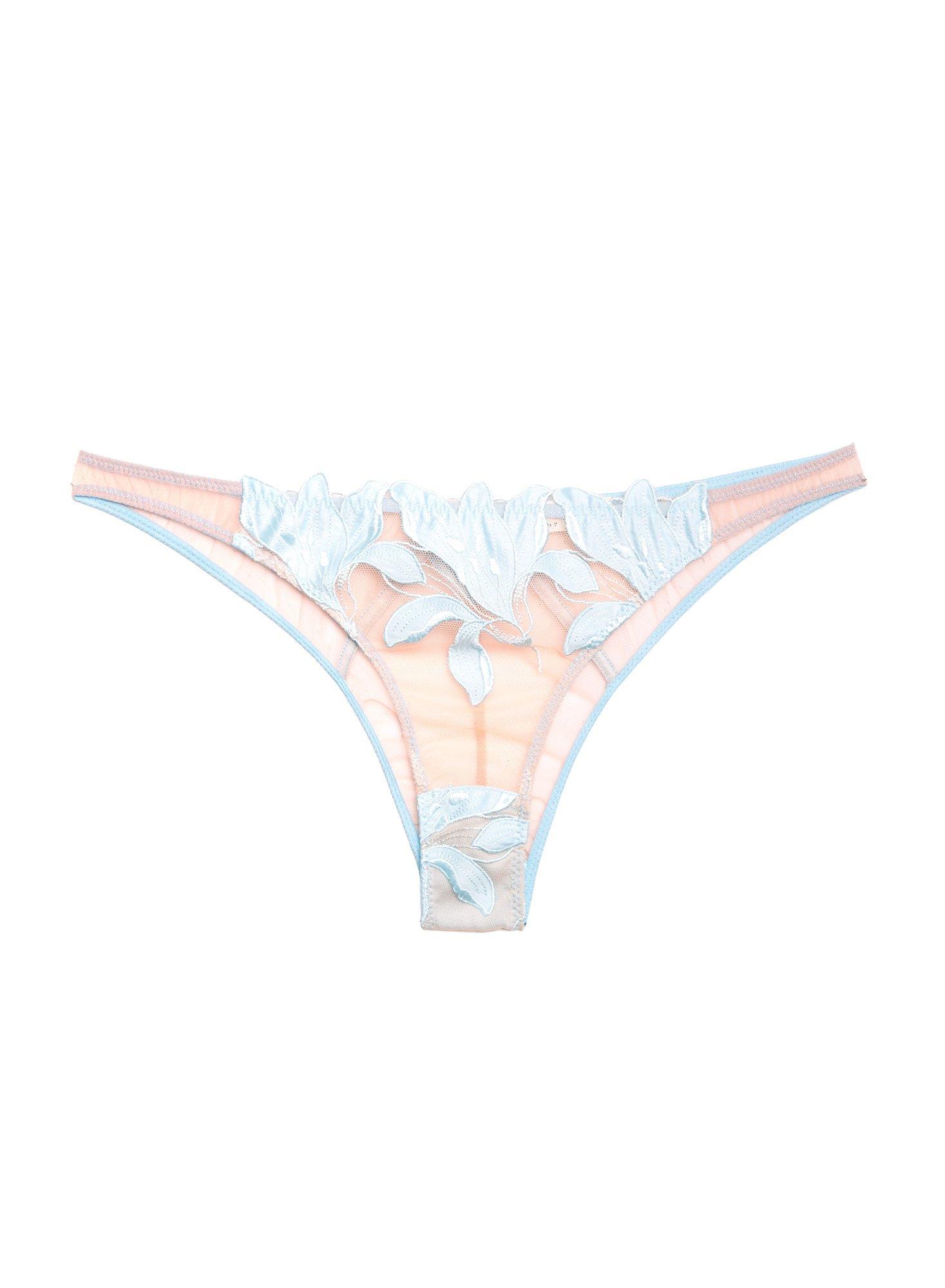 Fleur du Mal Synthetic Lily Embroidery Cheeky - Lyst Fleur du Mal Synthetic Lily Embroidery Cheeky - Lyst