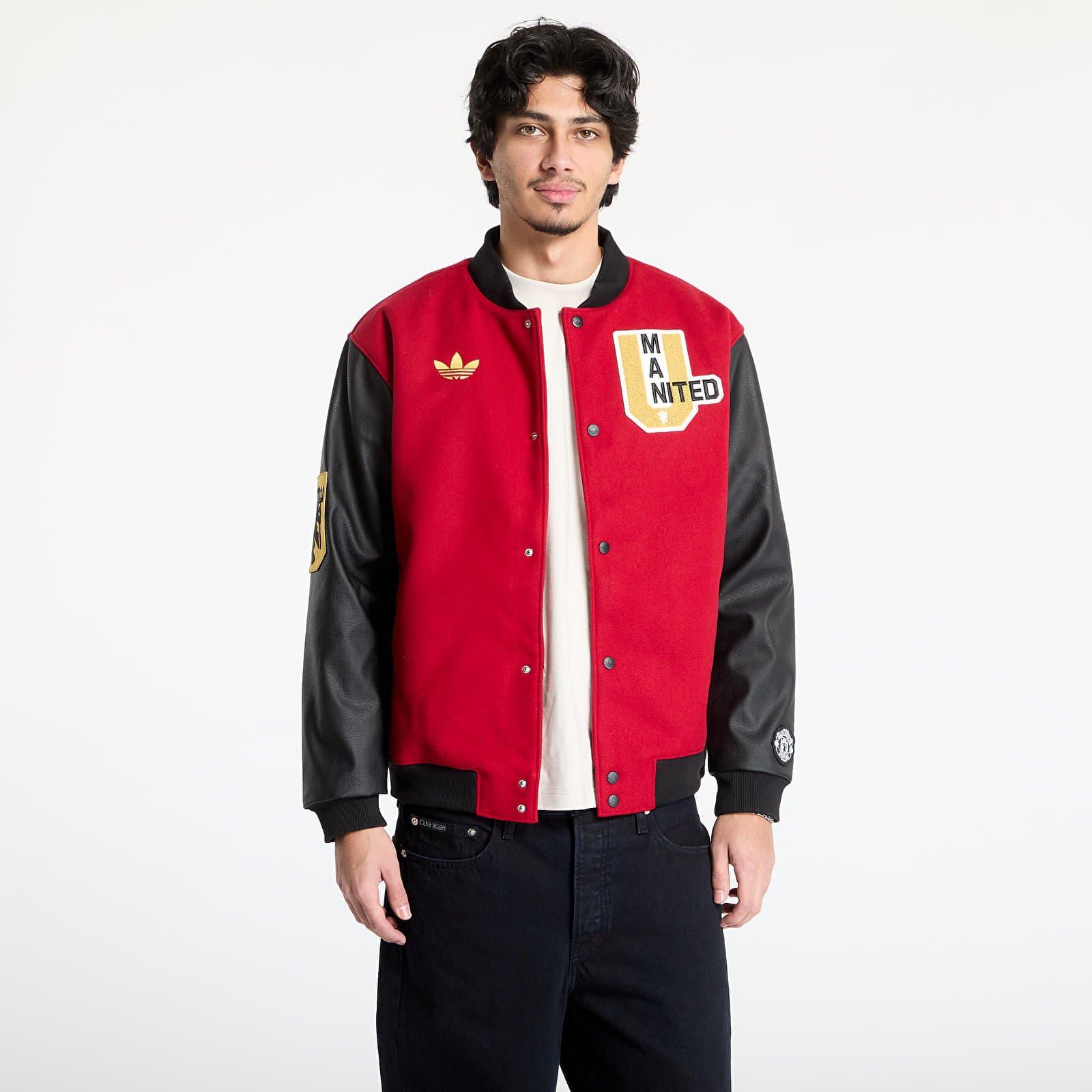 adidas Originals Bomber Adidas Manchester United Vrct Jacket in Red | Lyst